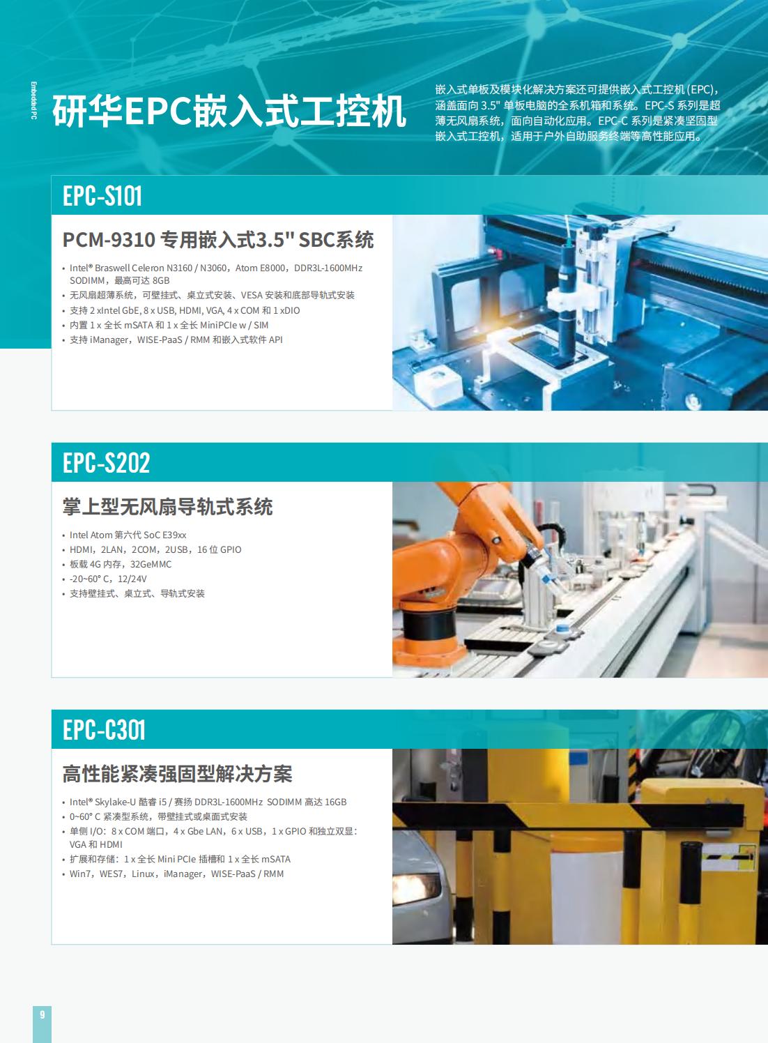 研华嵌入式单板电脑解决方案_202310版